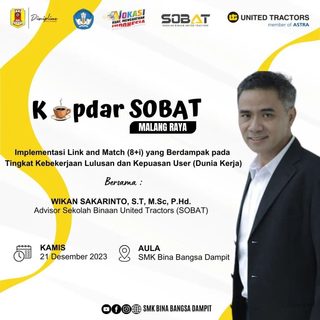 Yuk hadir dalam kegiatan Kopdar Sekolah Binaan United Tractors (SOBAT ...